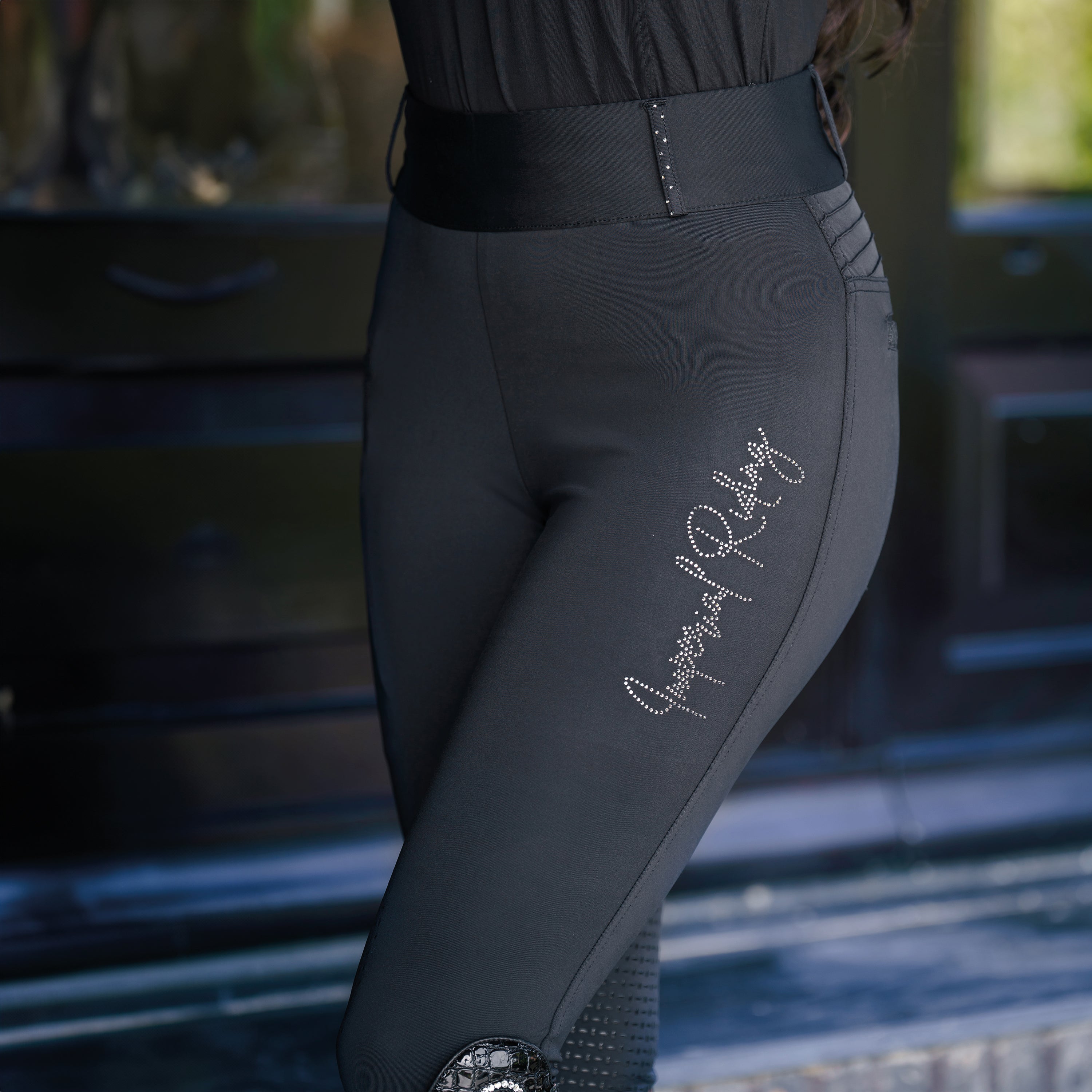 Riding Tights Comfy Sparks FullGrip, helskodda ridtights med hög midja ...